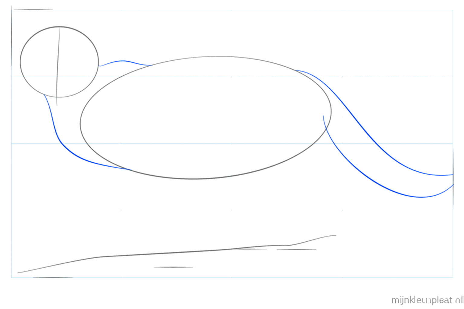 Drawing a baby cougar: Step-by-step drawing lesson for kids